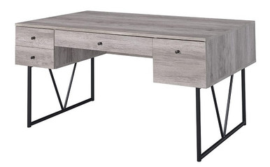 Adam Weathered Gray Writing Desk
