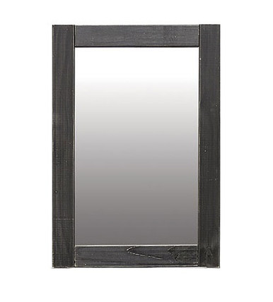 Raven Distressed Black Tall Mirror