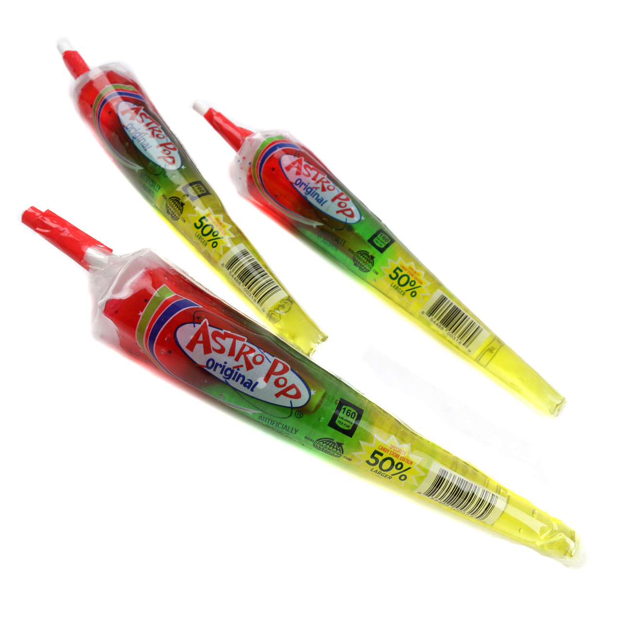 Astro Pops 6 Pack Original 1960s Retro Lollipops Three Classic Flavors