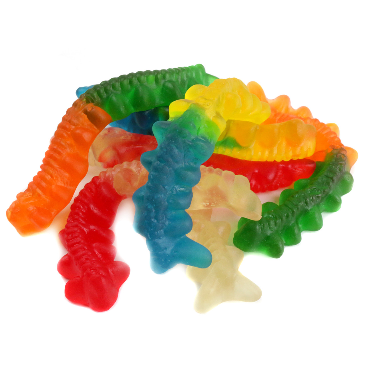 Gummy Whales Red and Blue Fruit Flavored Candy for Parties and Bulk Events