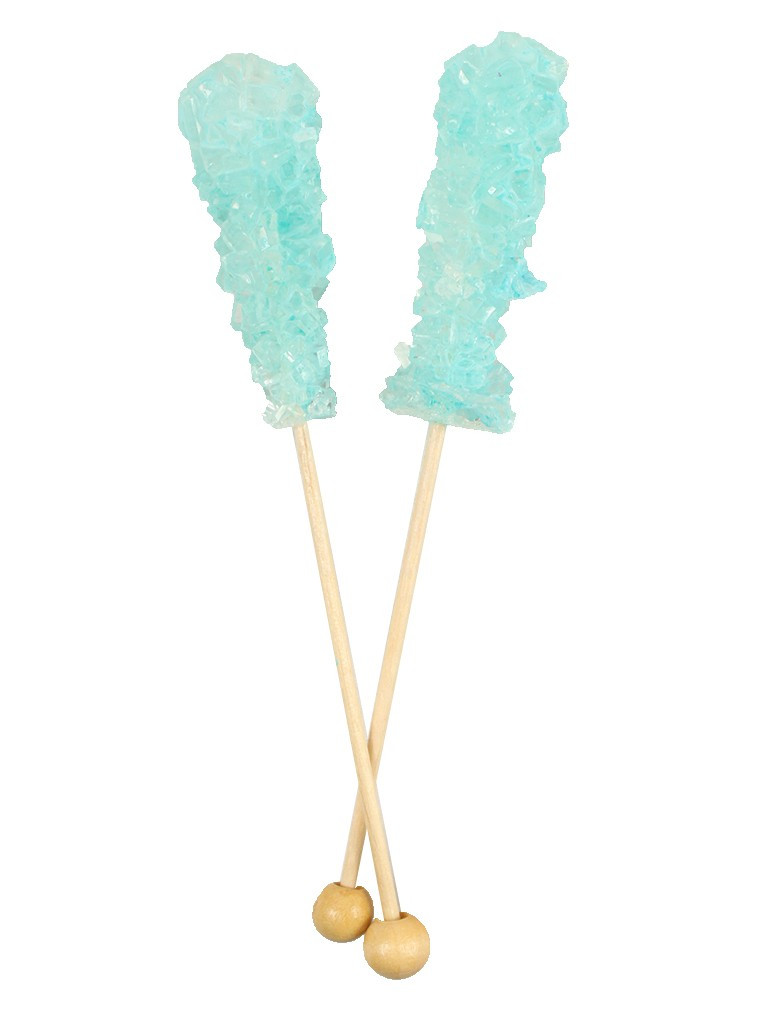 Candy | Cotton Candy Little Rock Candy Sticks - Wrapped 36 Piece