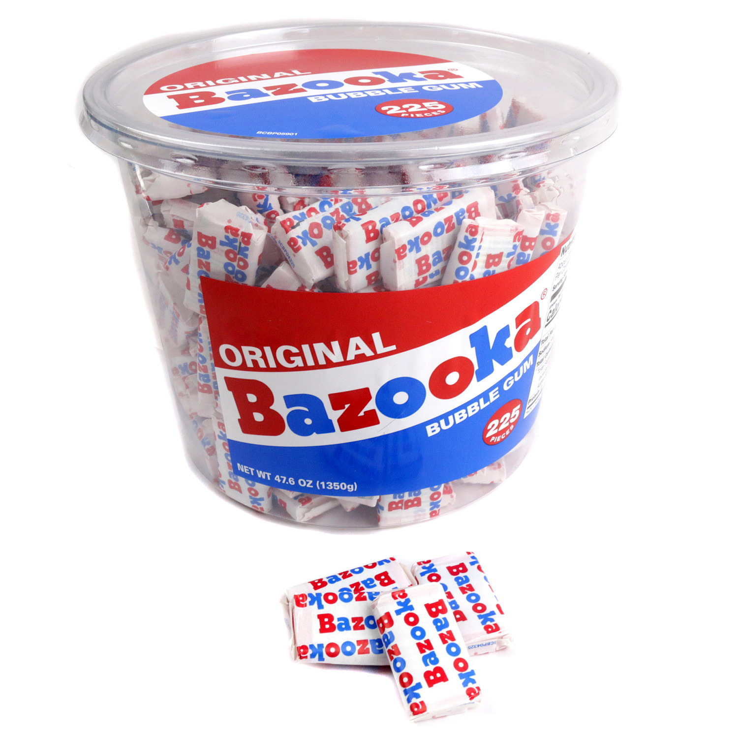 Bazooka Gum 225 Piece Retro Bubble Gum Bulk Pack