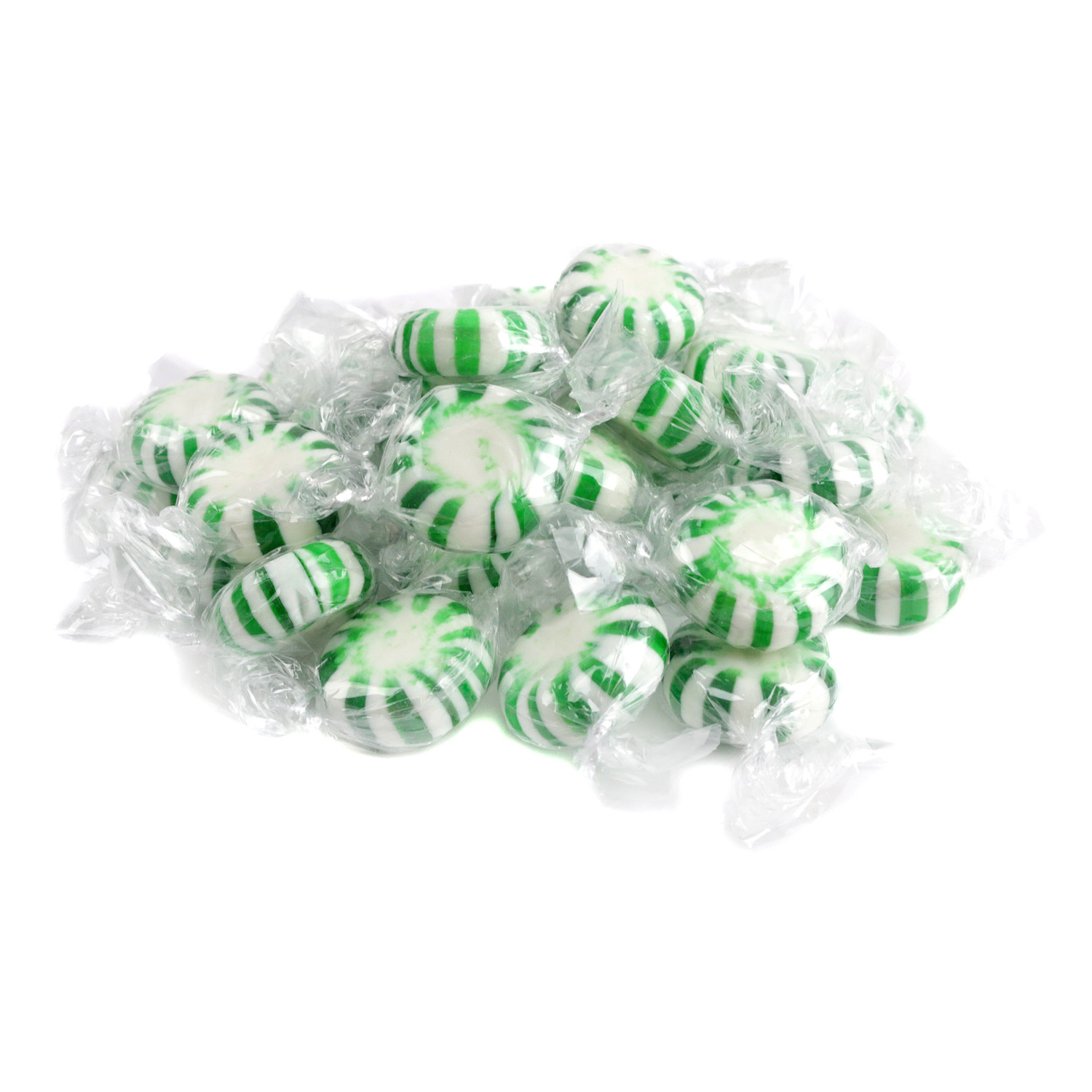 Quality Spearmint Starlight Mints Bulk Green Striped Hard Candy for ...
