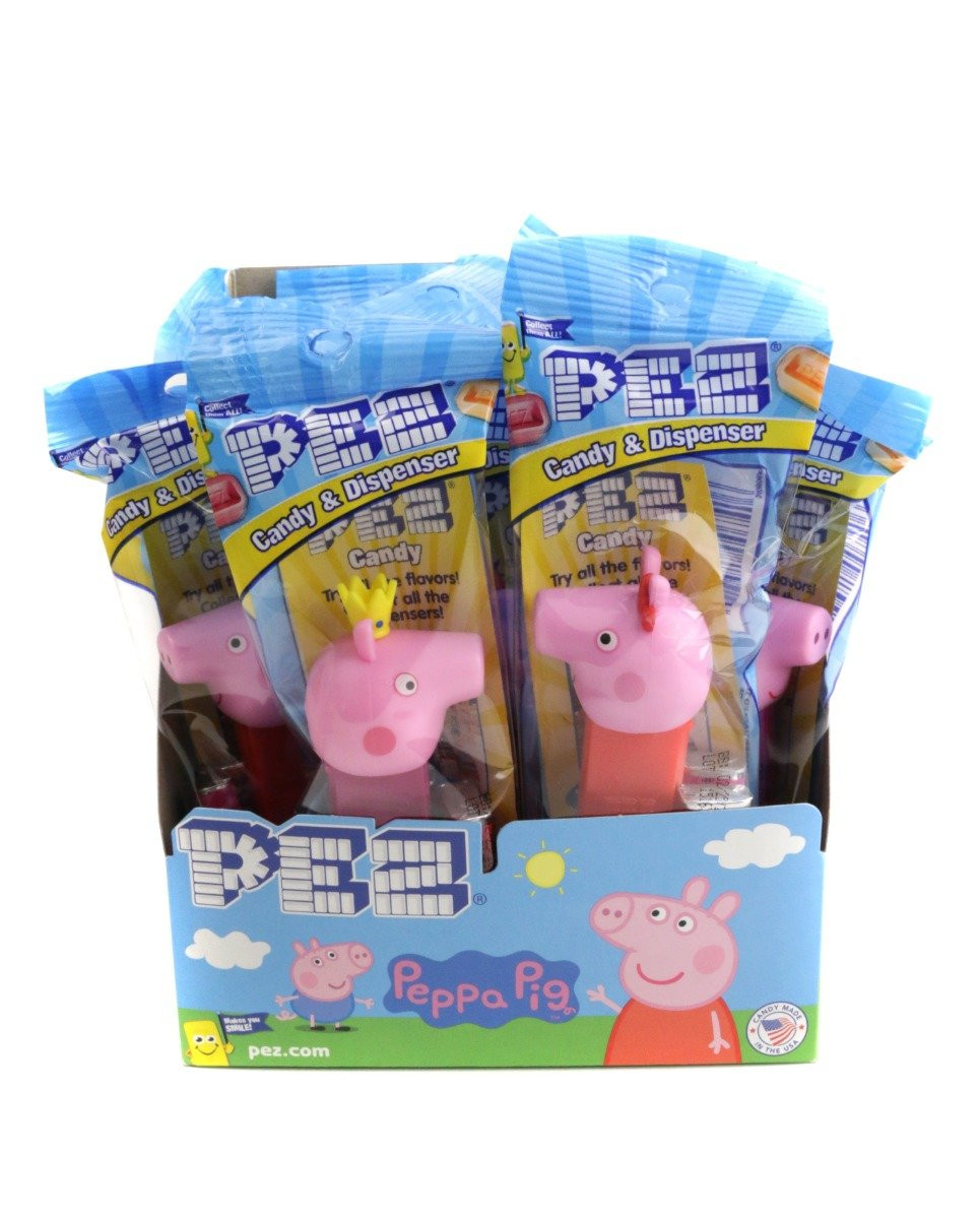 Pez Peppa Pig 12 Piece Candy Dispenser Set for Kids Parties and Birthdays