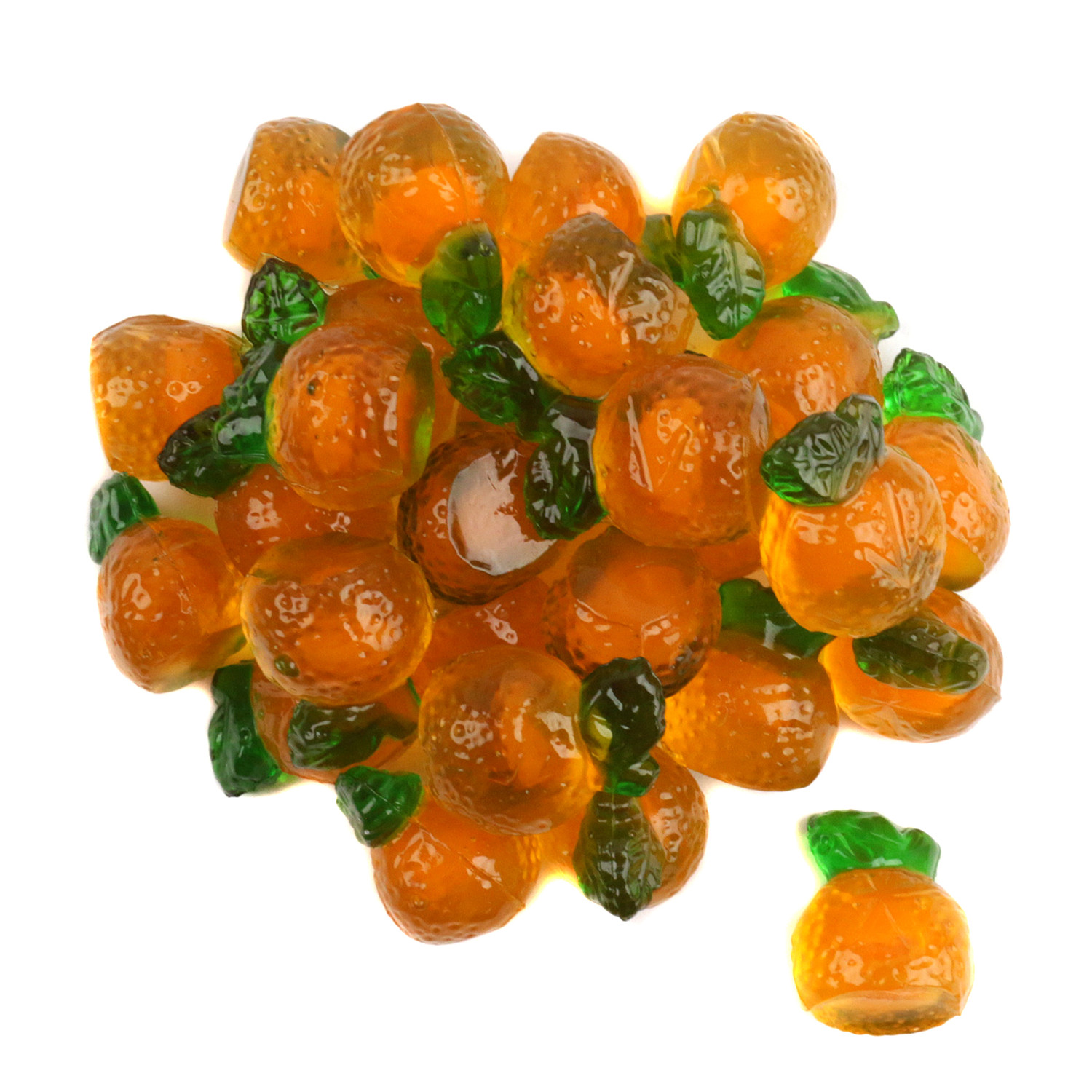 3D Gummy Oranges Bulk Candy for Holiday Displays and Celebrations