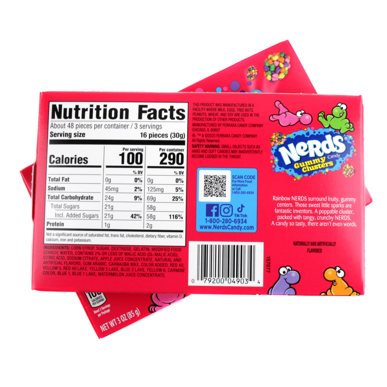 Nerds Gummy Cluster Theater Box 12 Pack Bulk Rainbow Gummy Candy