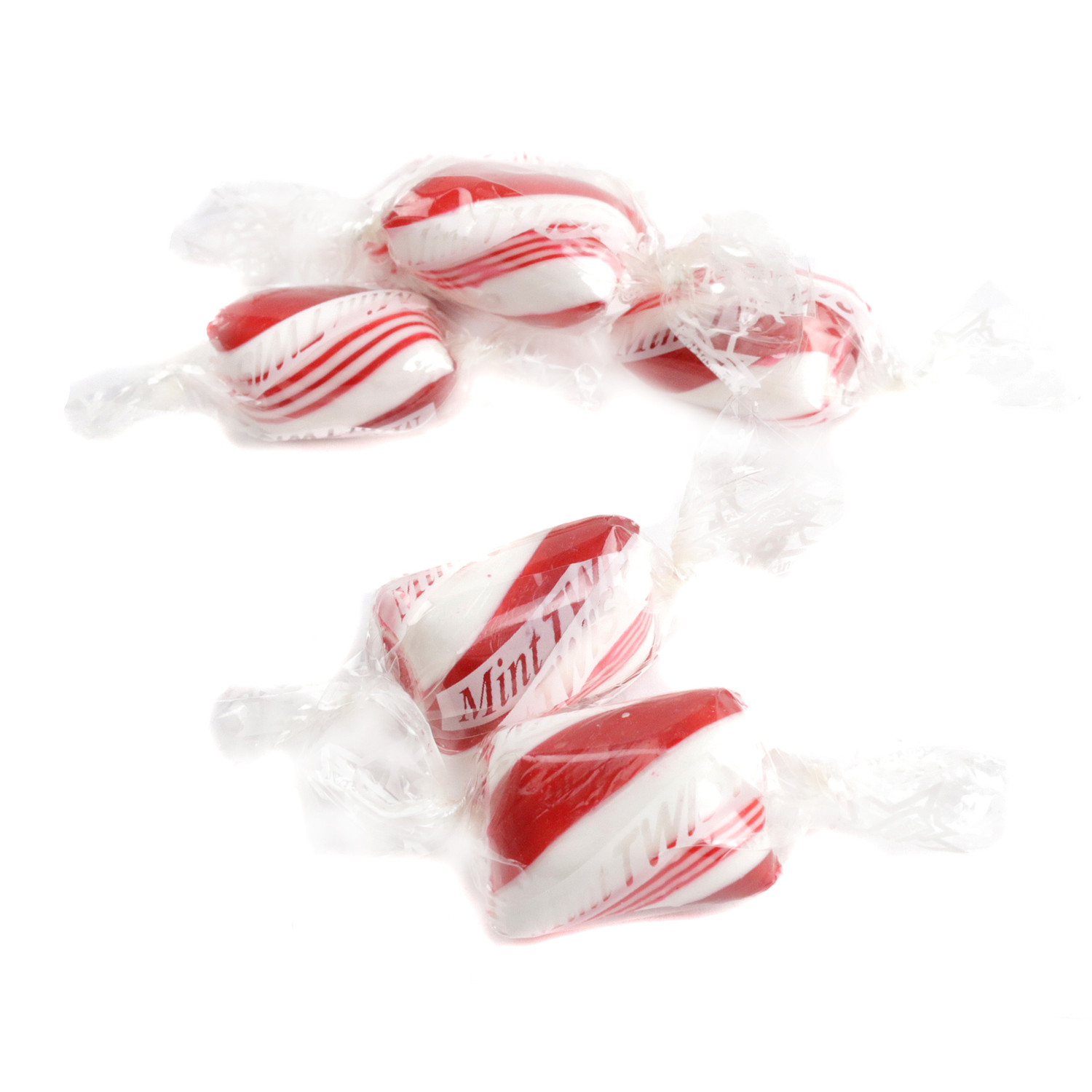 Mint Twists Peppermint Candy Red and White Bulk Hard Candy