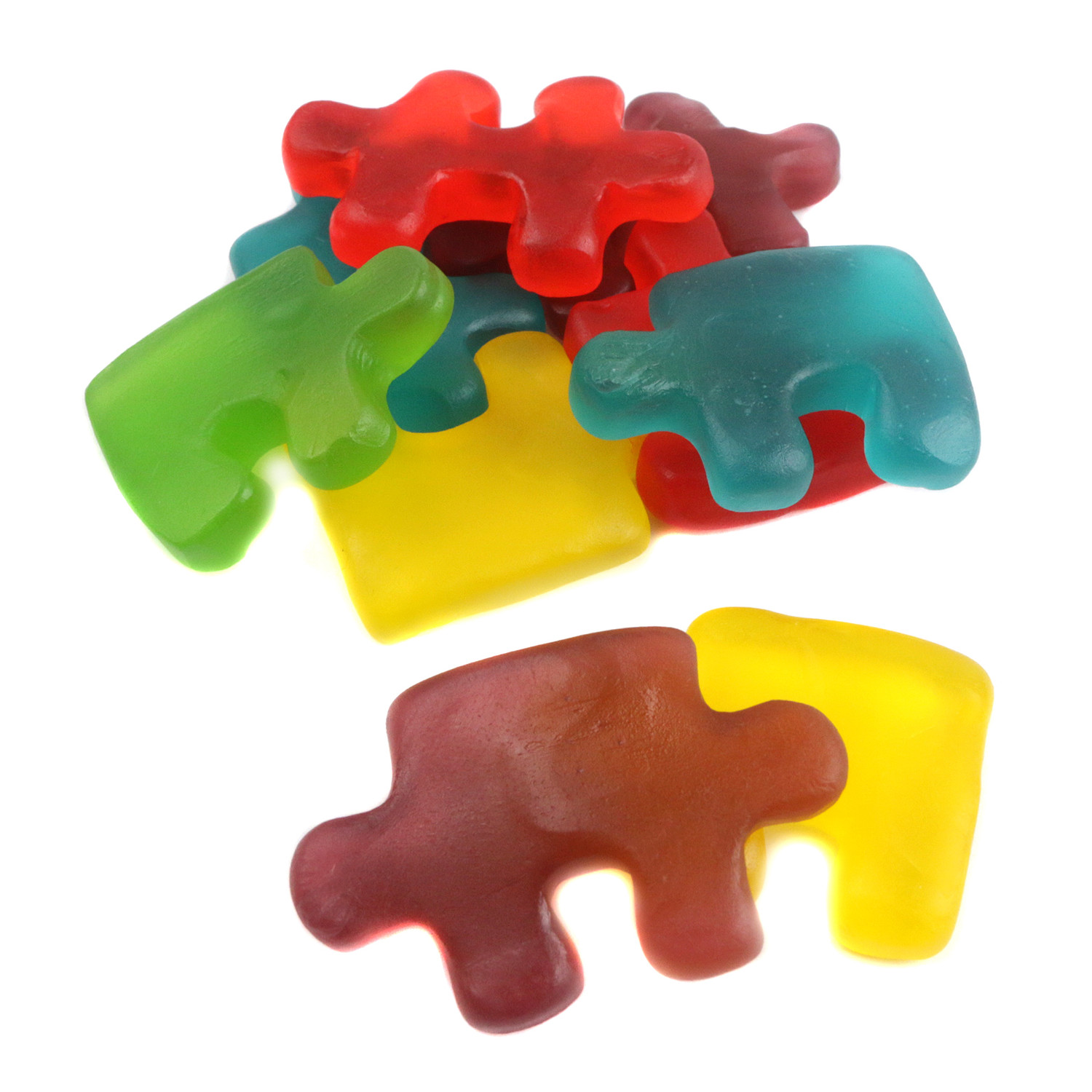 Gummy Puzzle Pieces Bulk Candy for Parties and Holiday Celebrations