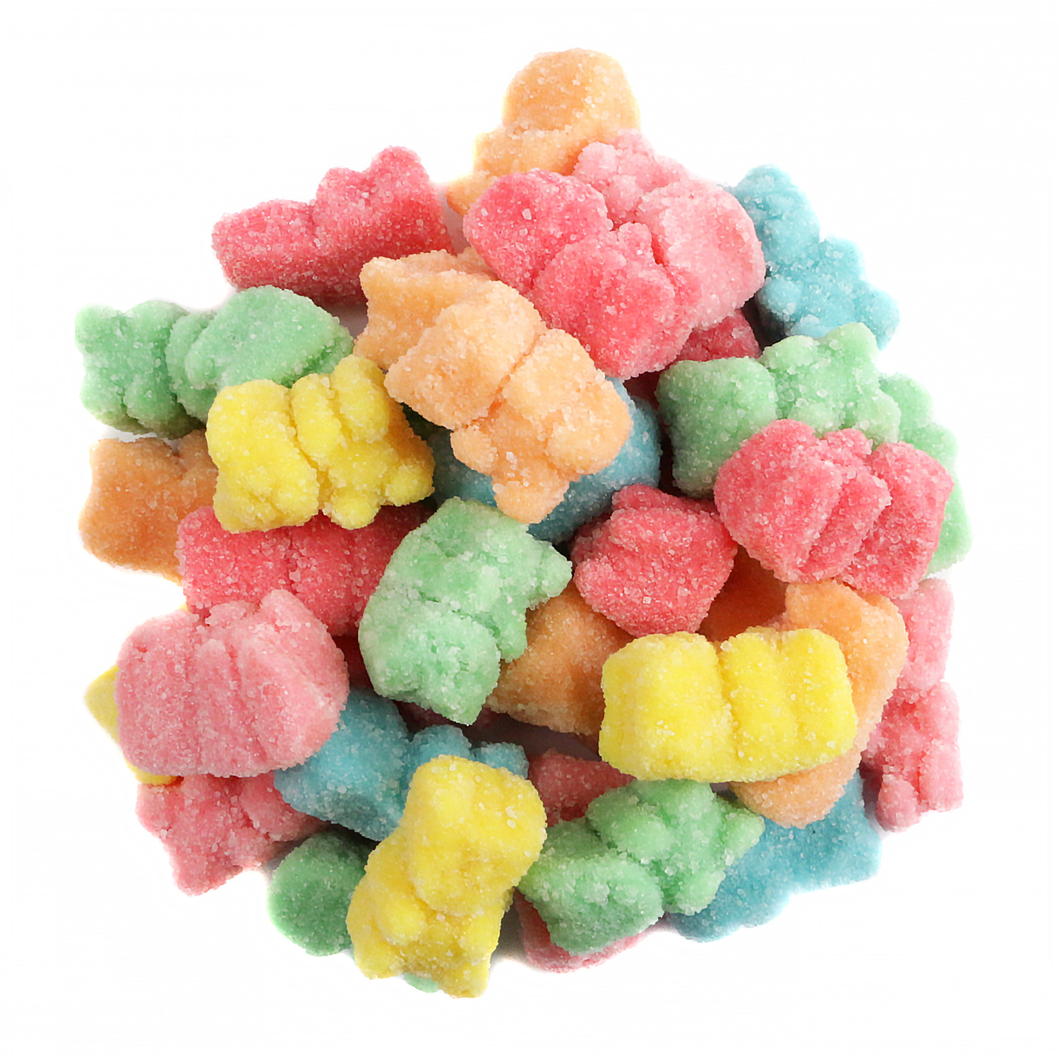 Neon Sugar Sanded Gummy Bears | Candy | Candy Store | CandyNation