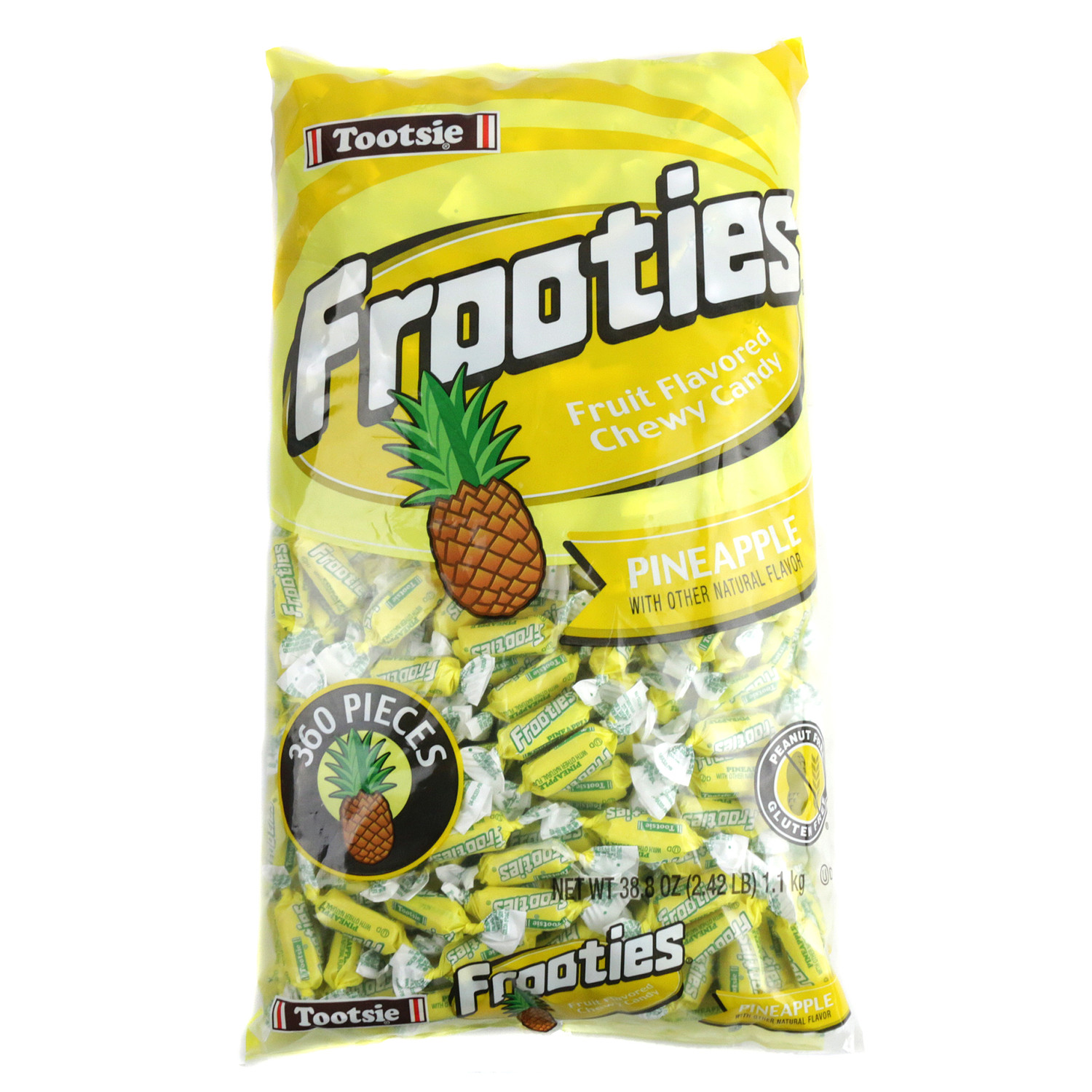 Pineapple Frooties Bulk Chewy Tropical Candy for Parties and Parades