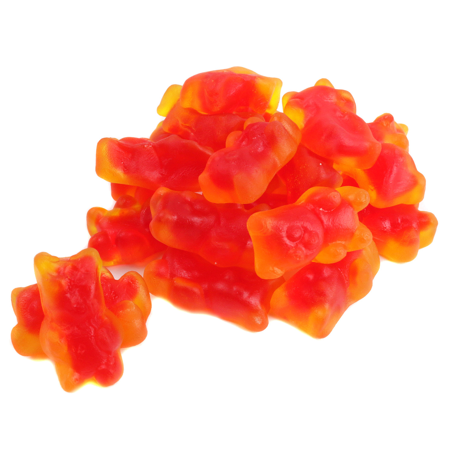 Jelly Filled Gummy Bears Lemon Fruit Flavored Bulk Gummy Candy