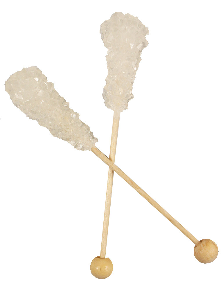 Coffee Sugar Sticks White 100 Piece Non GMO Rock Candy for Events