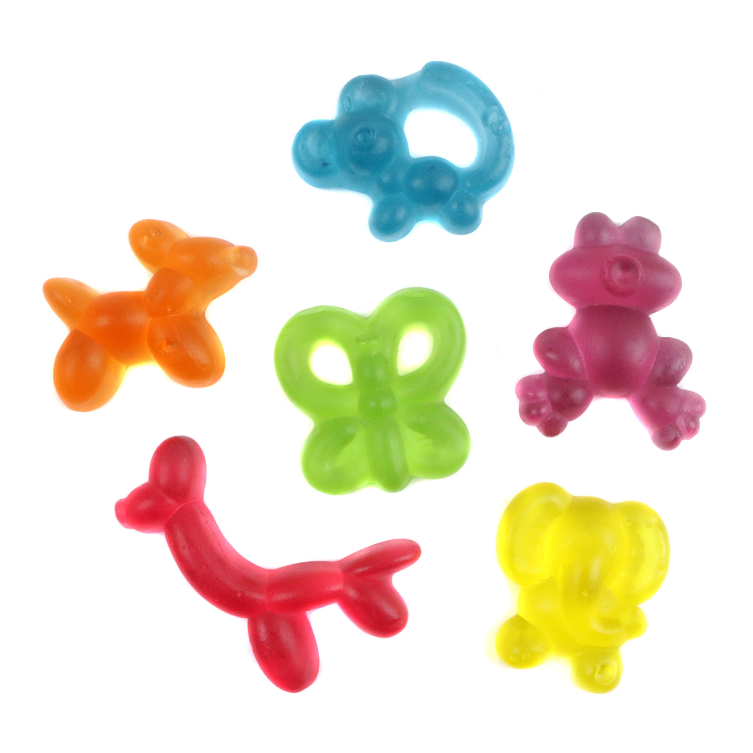 Gummy Balloon Animals Rainbow Candy Bulk Gummy Treats by Herberts Best