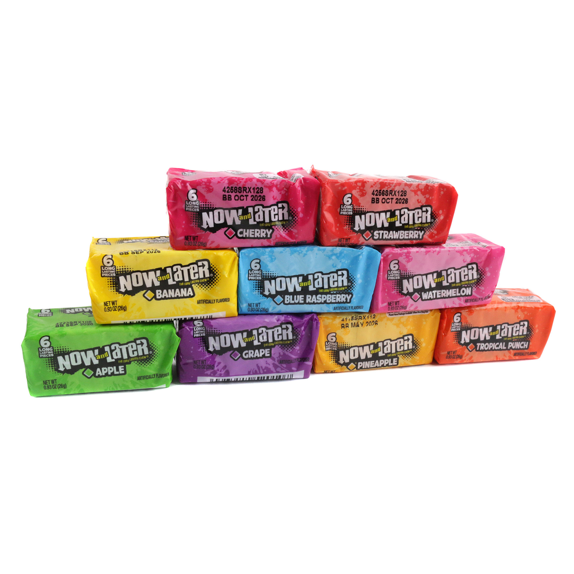 Original Now and Laters Bulk Chewy Taffy Candy Assortment