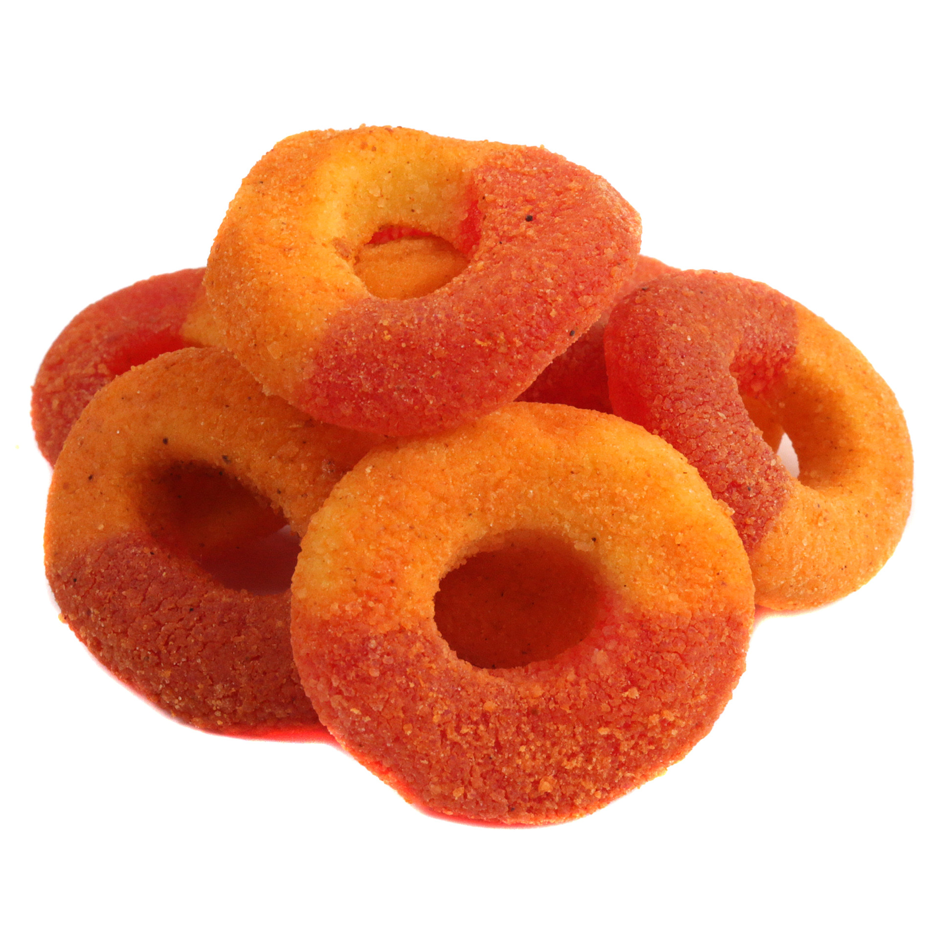 Peach Rings Gummy Candy Bulk Unwrapped Soft Sugared Peach Flavored Treats