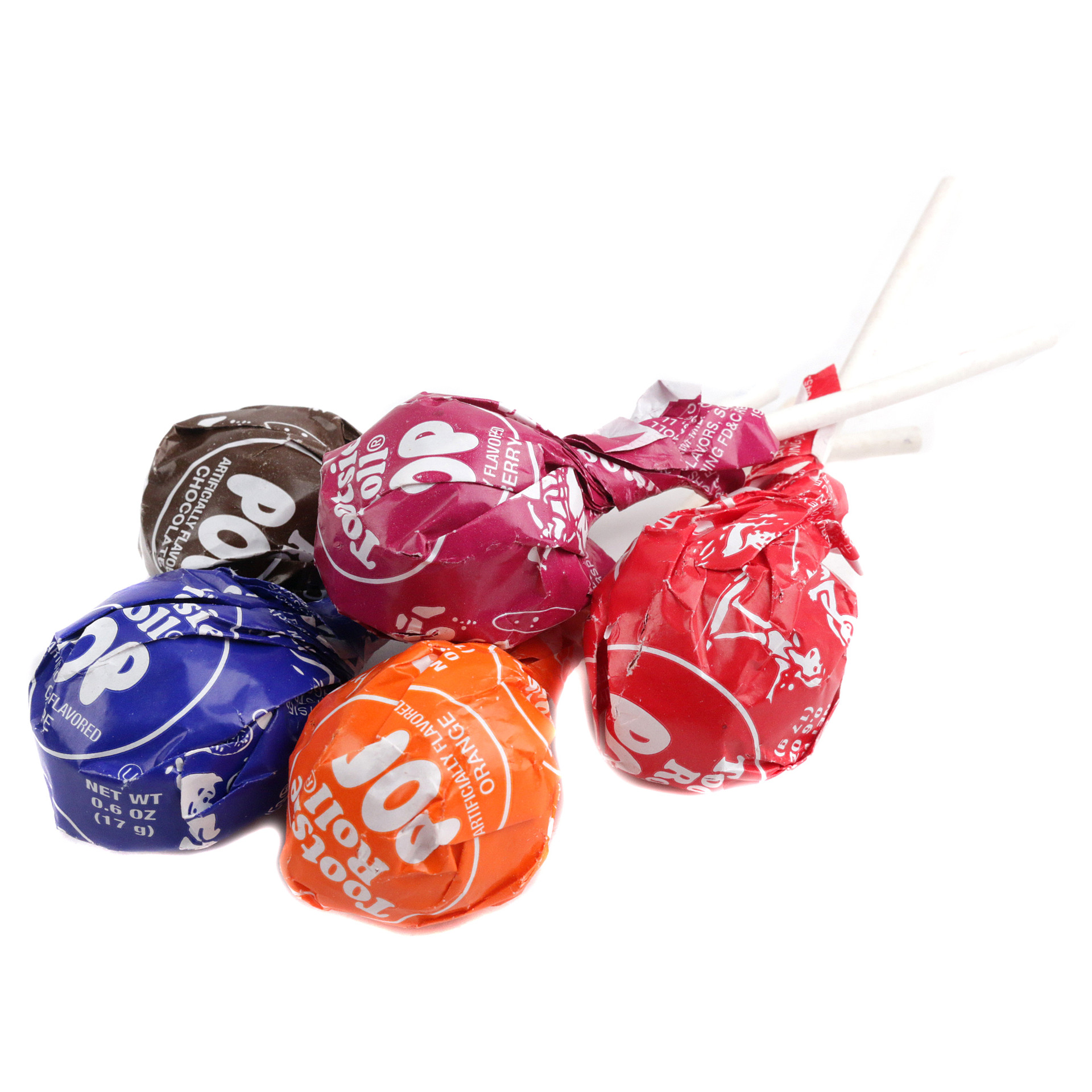 Tiger Pops Fruity Swirl Lollipops Bulk Candy for Parties and Events