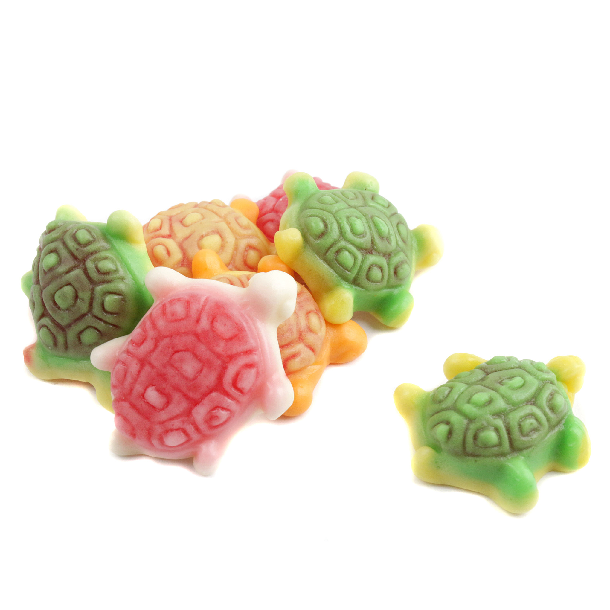 Jelly Filled Gummy Turtles Fruity Candy with Raspberry Center Bulk 1lb