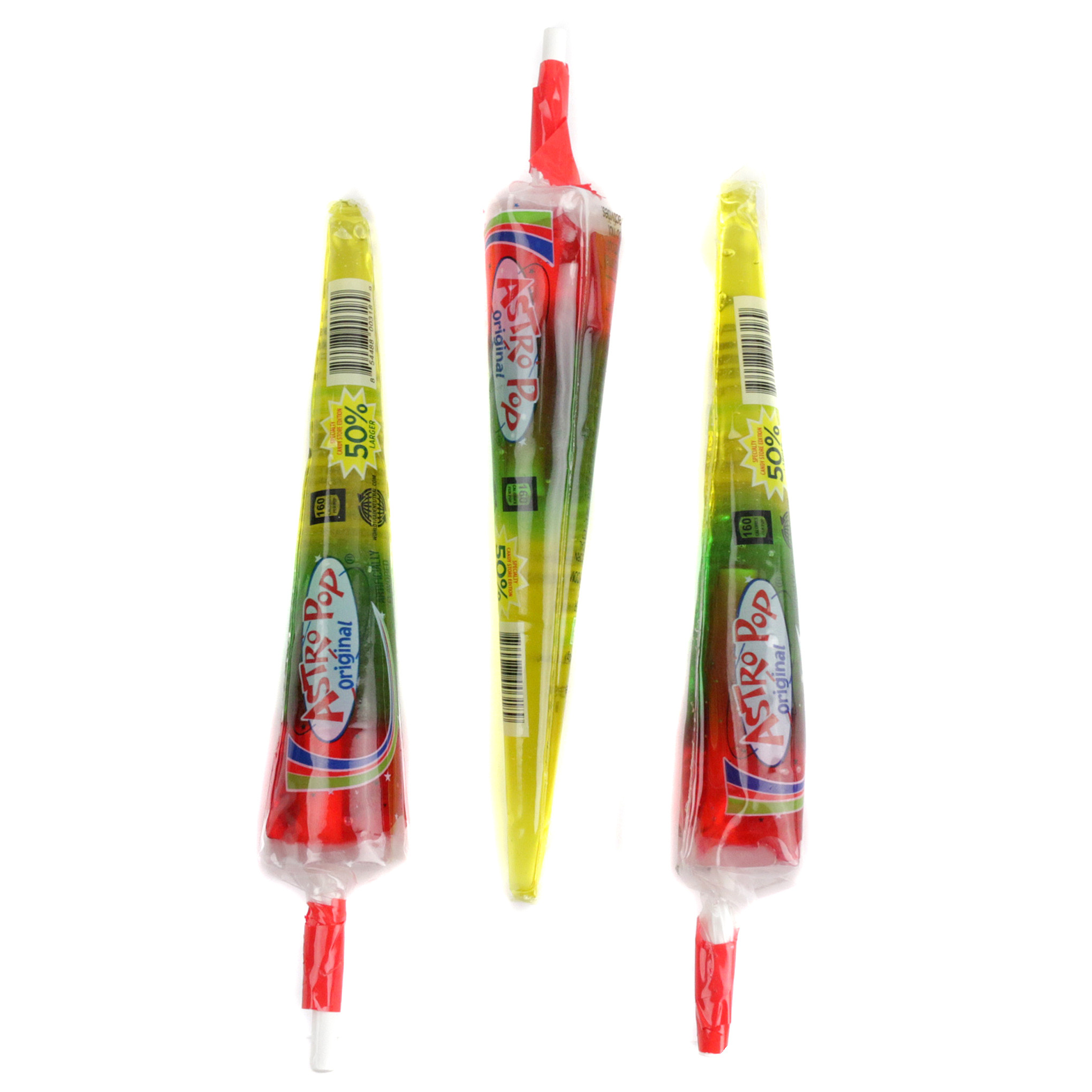 Astro Pops 6 Pack Original 1960s Retro Lollipops Three Classic Flavors