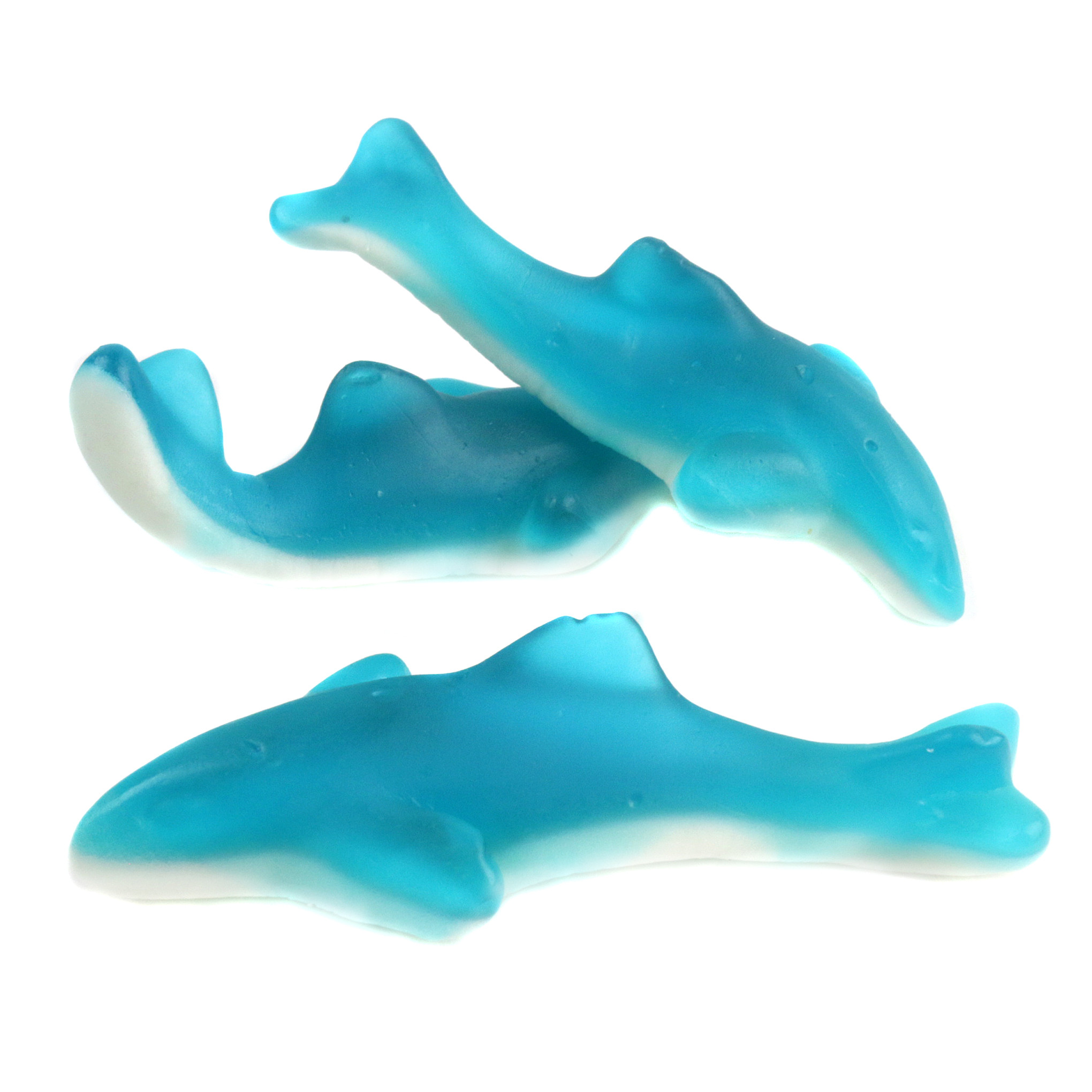 Shark Gummies Blue and White Shark Shaped Candy for Parties and Bulk Snacks