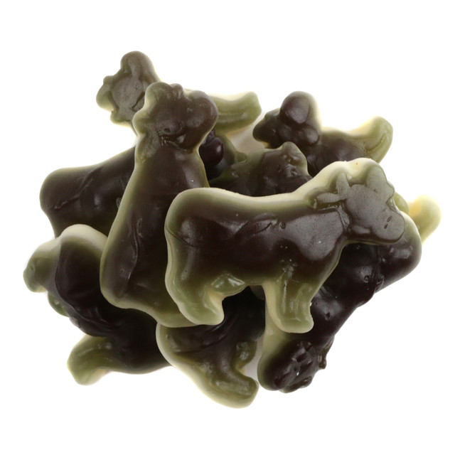 Gummy Cows Black and White Fruity Bulk Candy for Candy Buffets