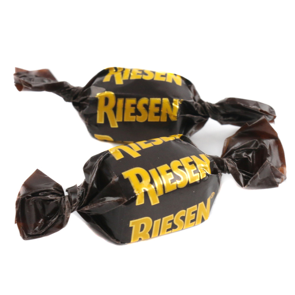 Riesen Candy Bulk Wrapped Chewy Caramel and Dark Chocolate Treats