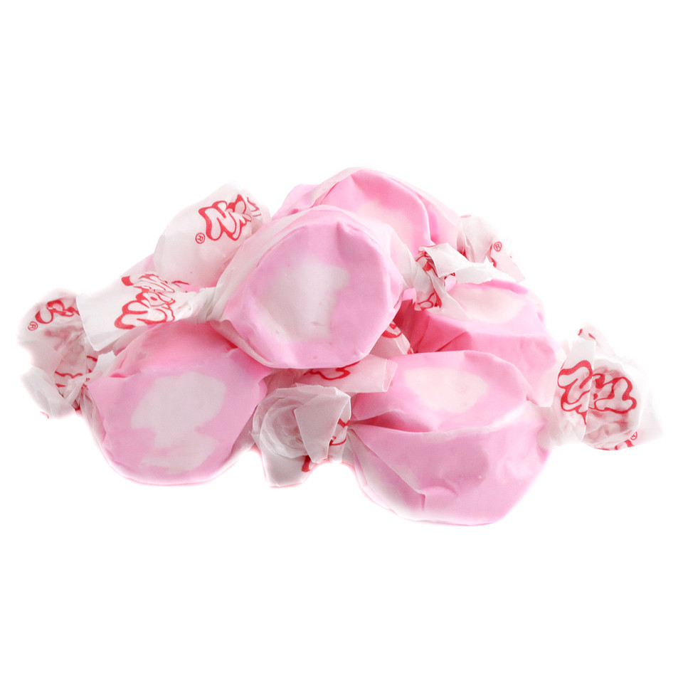 Salt Water Taffy Bubble Gum Bulk Pink Taffy Candy by Taffy Town