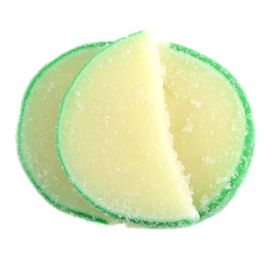 Pear Jelly Candy Fruit Slices Unwrapped 5LB Box Bulk Green Candy Treats