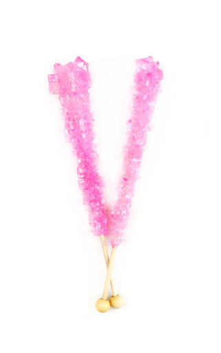 Pink Rock Candy Sticks Cherry 36 Piece | Candy | Candy Store | CandyNation