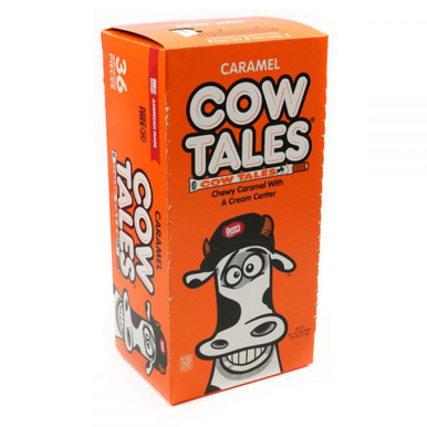 Cow Tales Vanilla 36 Piece Chewy Caramel Candy Box for Concession Stands