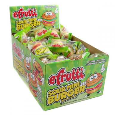 Gummy Mini Sour Burgers 60 Piece | Candy | Candy Store | CandyNation