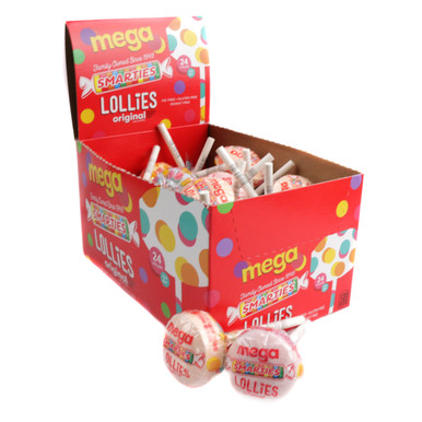 Smarties Mega Lollies 24 Pack | Candy | Candy Store | CandyNation