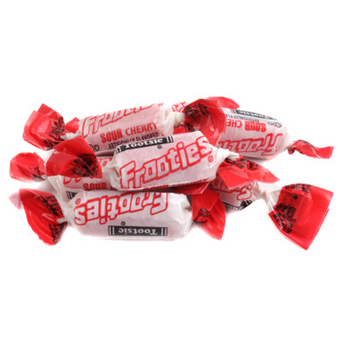 Sour Cherry Frooties Bulk Wrapped Chewy Candy by Tootsie Roll
