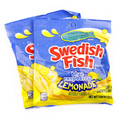 Swedish Fish Blue Raspberry Lemonade 3.59oz Bag | Candy | Candy Store ...