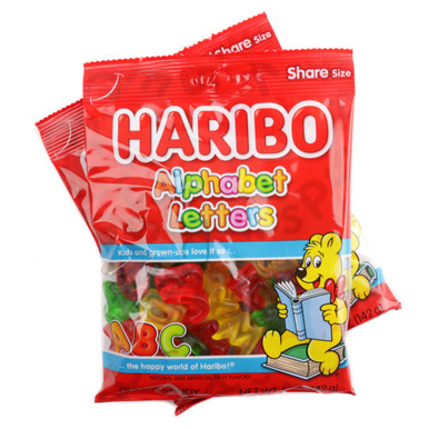 Haribo Gummy Alphabet Letters 5oz Bag | Candy | Candy Store | CandyNation