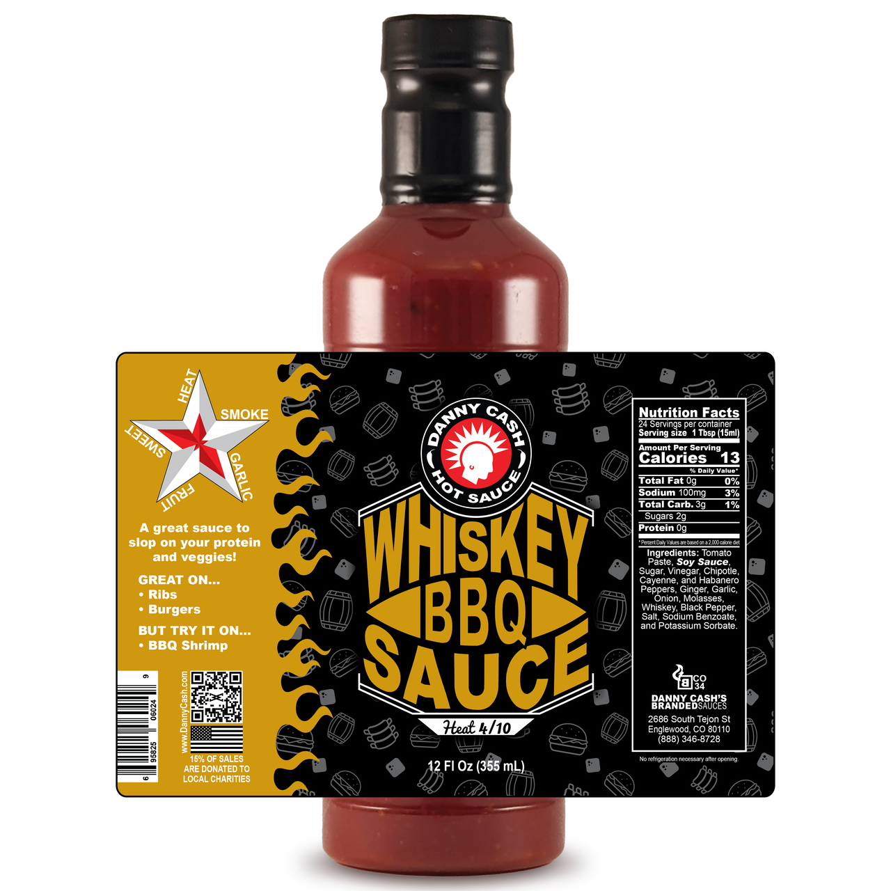 DC34 Danny Cash Spicy Whiskey BBQ - 12oz