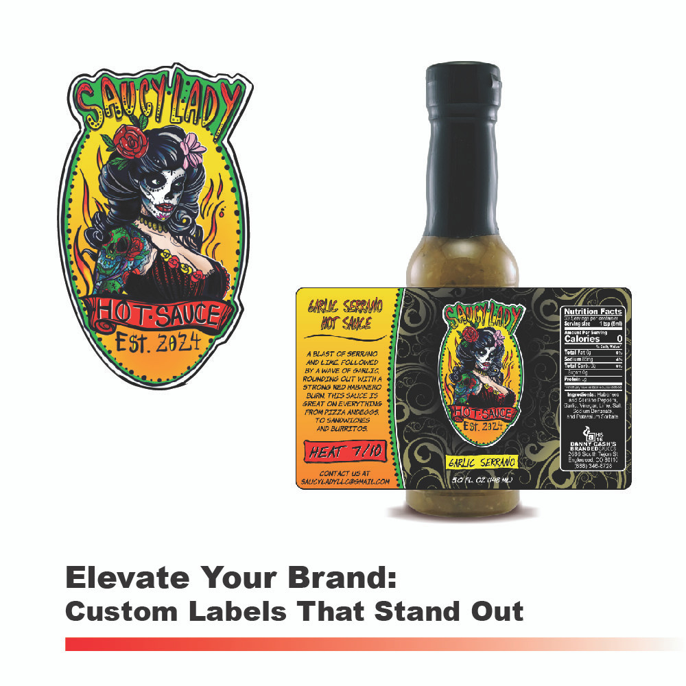 Custom Label Design with Existing Logo or Branding