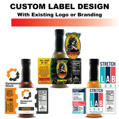 Custom Label Design with Existing Logo or Branding