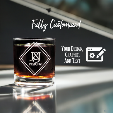 Custom Laser Etched 11oz Rocks Glass - Personalized Heavy Base Whiskey ...