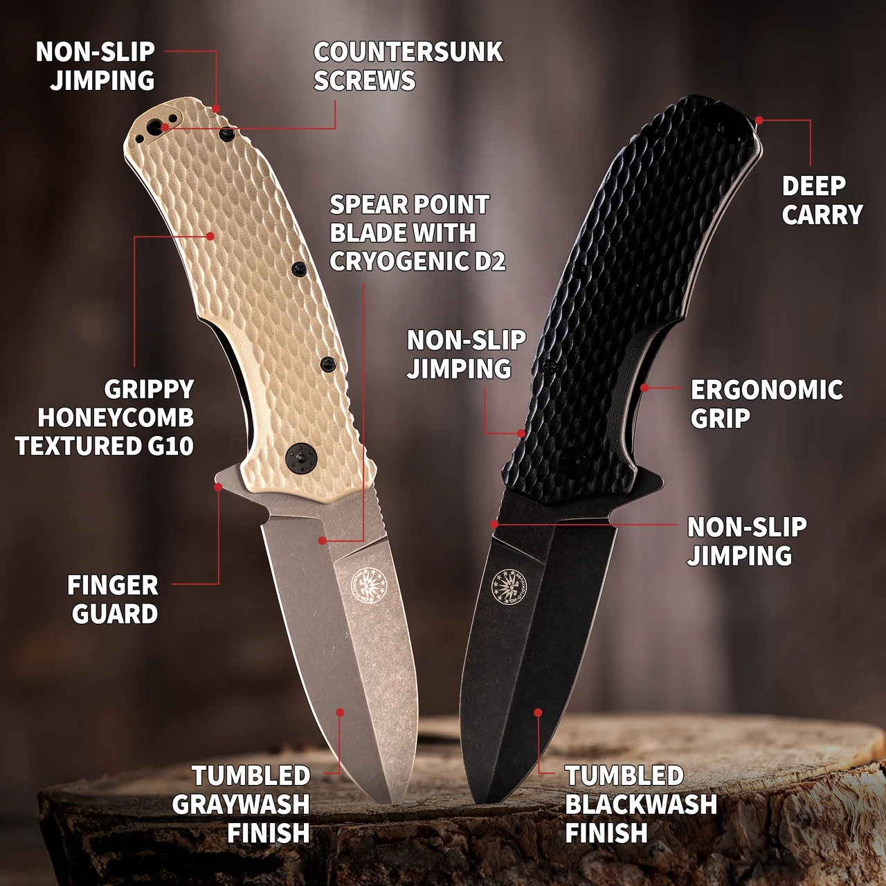 RAPID FIRE STINGER KNIFE - Coyote | Off-Grid Knives