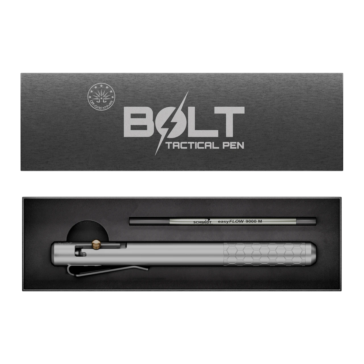 BOLT TACTICAL Pen - XL Silver - Off-Grid Knives