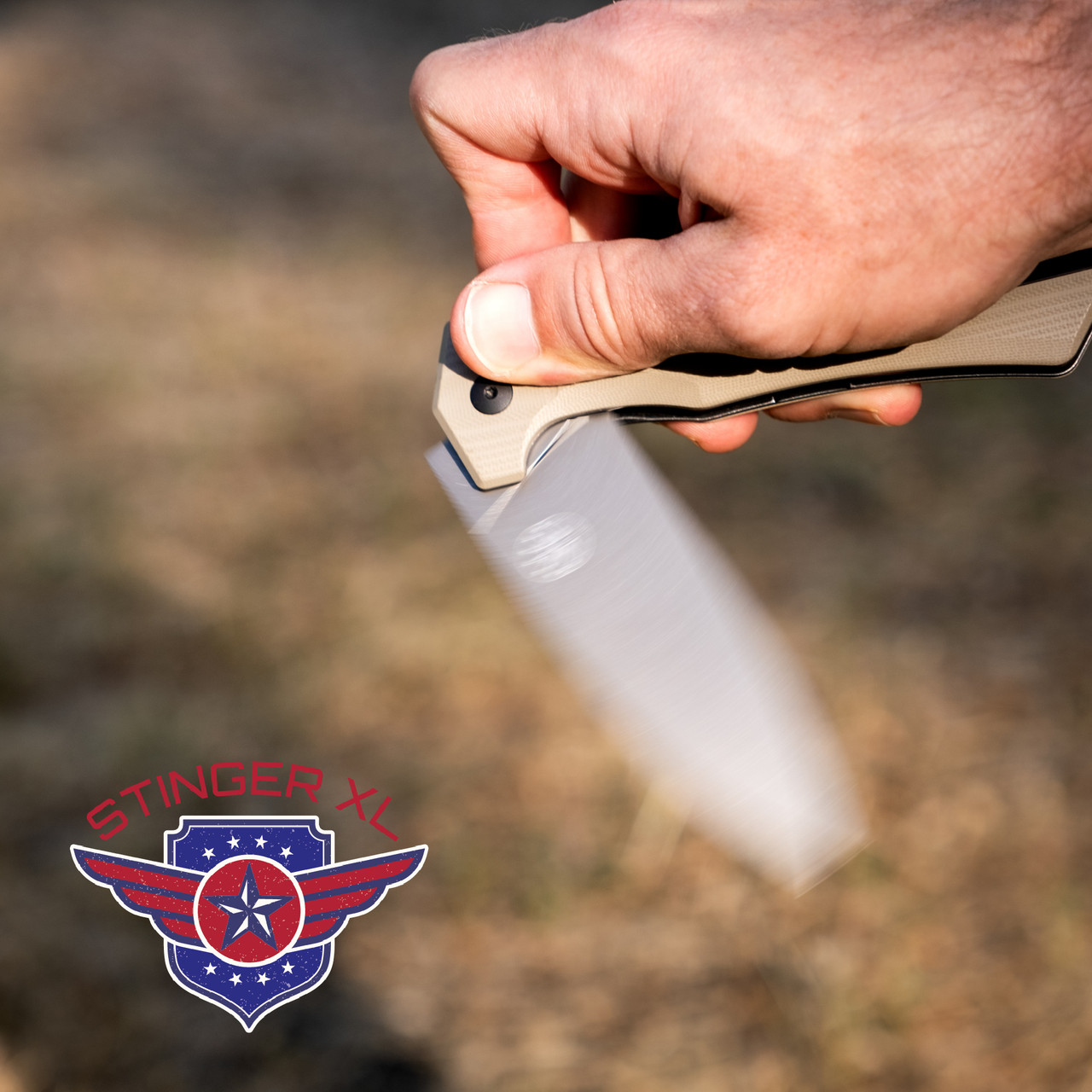 STINGER XL - Drop Point (Coyote) Knives | Off-Grid Knives