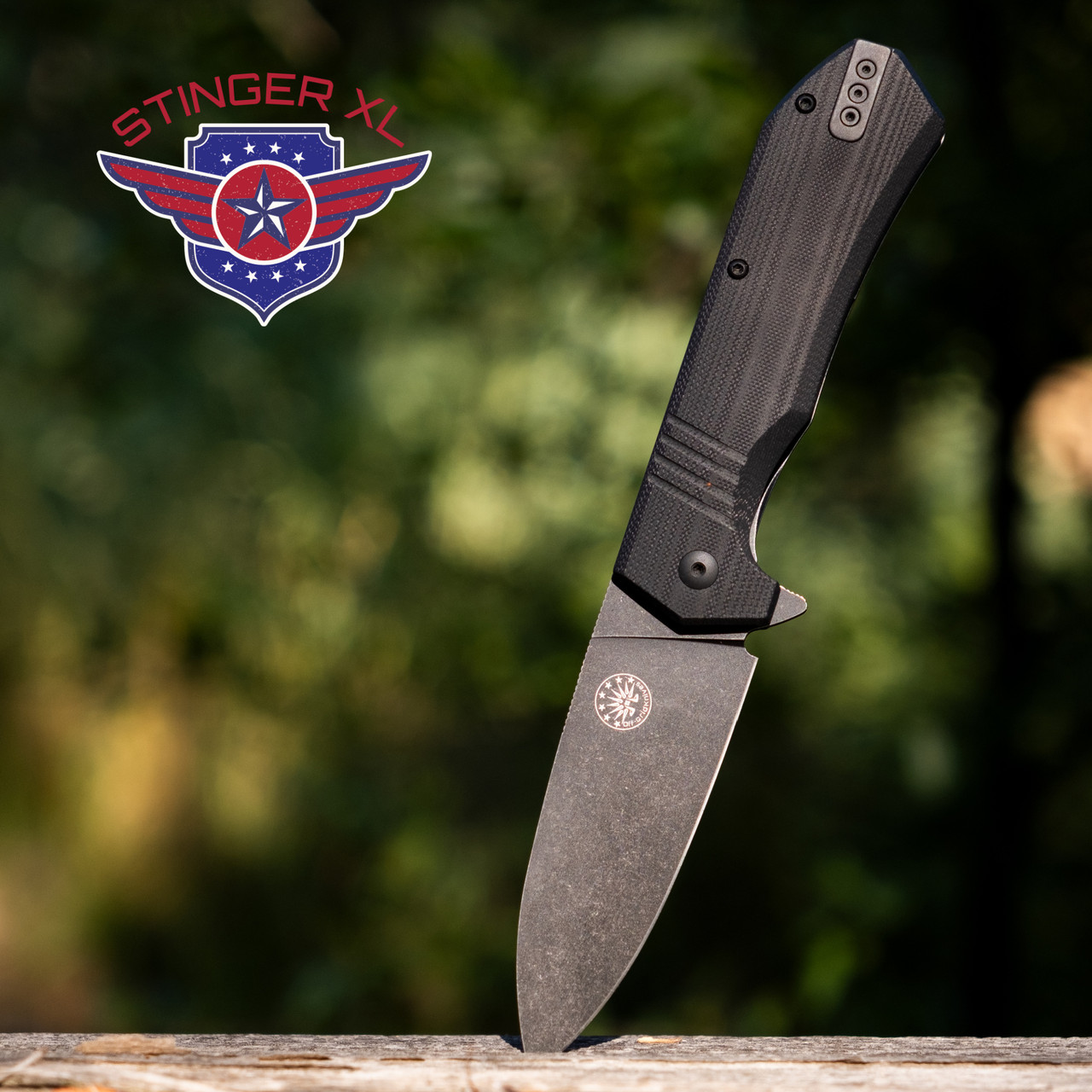 STINGER XL - Drop Point (Blackout) Knife | Off-Grid Knives