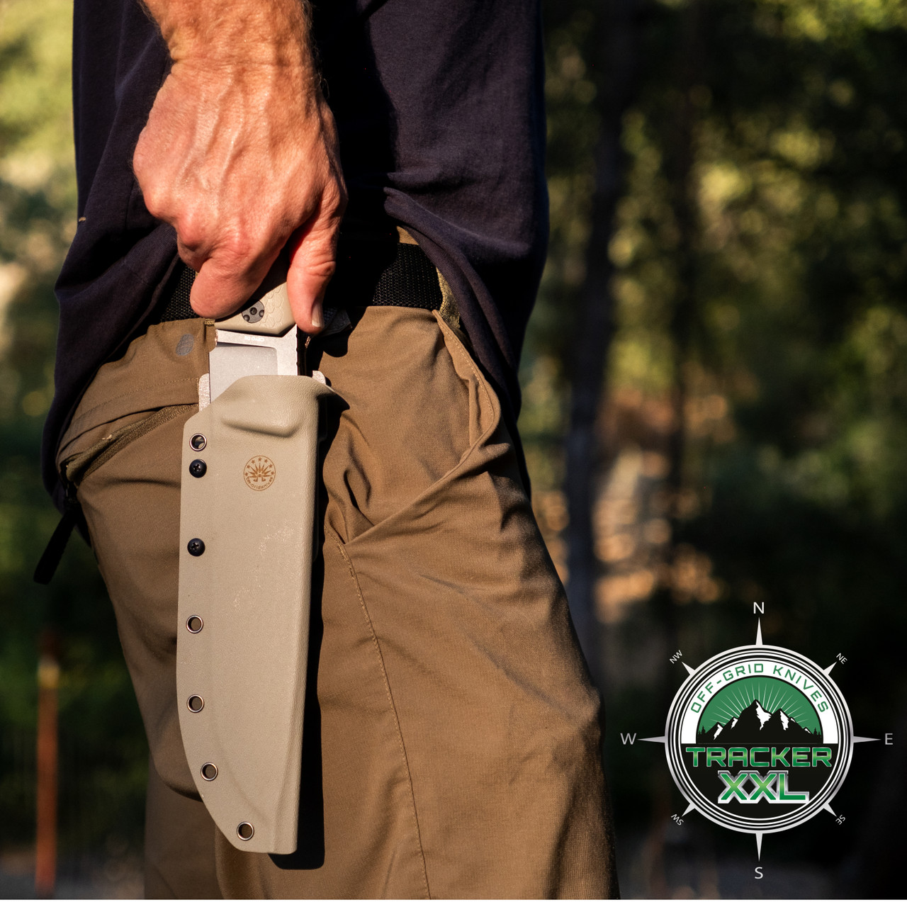 Razor Sharp Tracker XXL (Coyote) Knives | Off-Grid Knives