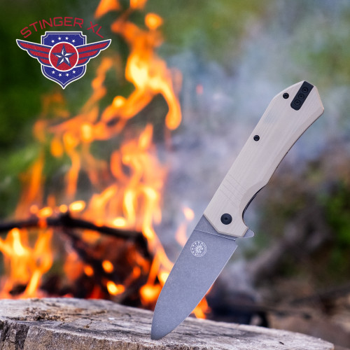 STINGER XL - Drop Point (Coyote) Knives | Off-Grid Knives