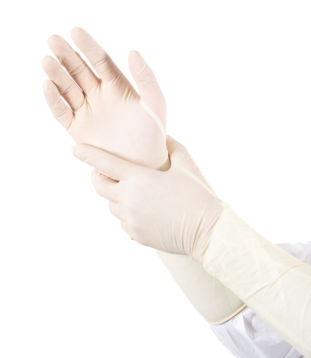 Sterile Latex Cleanroom Gloves | 16" 8mil | Class 10 Certified