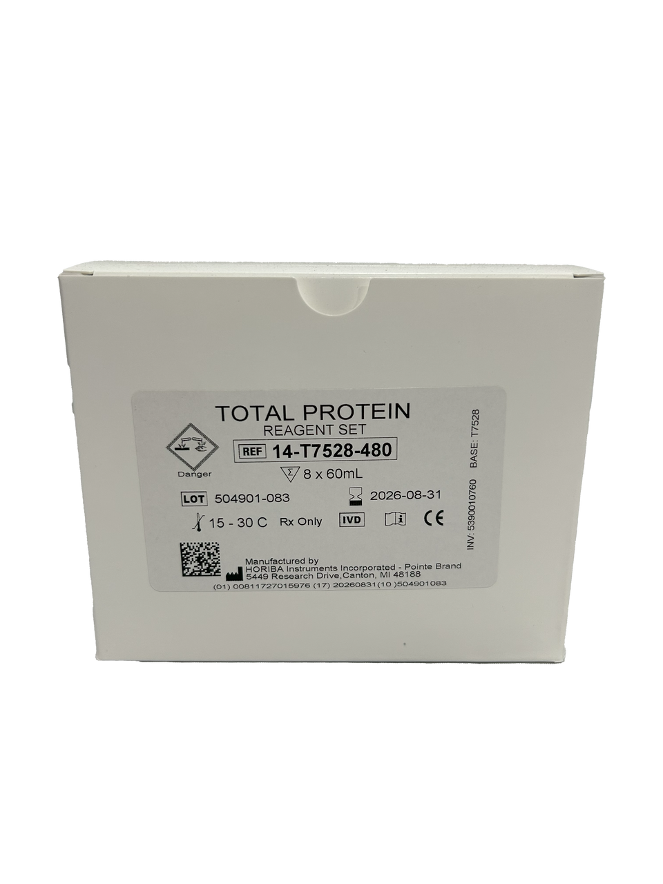 Total Protein Reagent Set 14-T7528-480, 8 x 60 mL (5390010760) | HORIBA ...