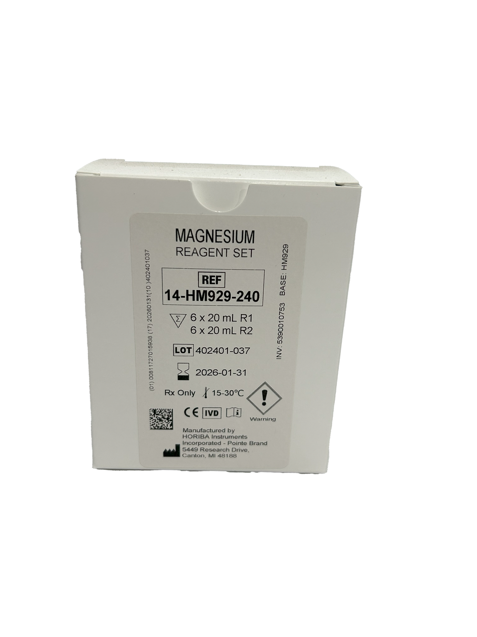 Magnesium Reagent Set 14-HM929-240, R1: 6 x 20 mL, R2: 6 x 20 mL ...