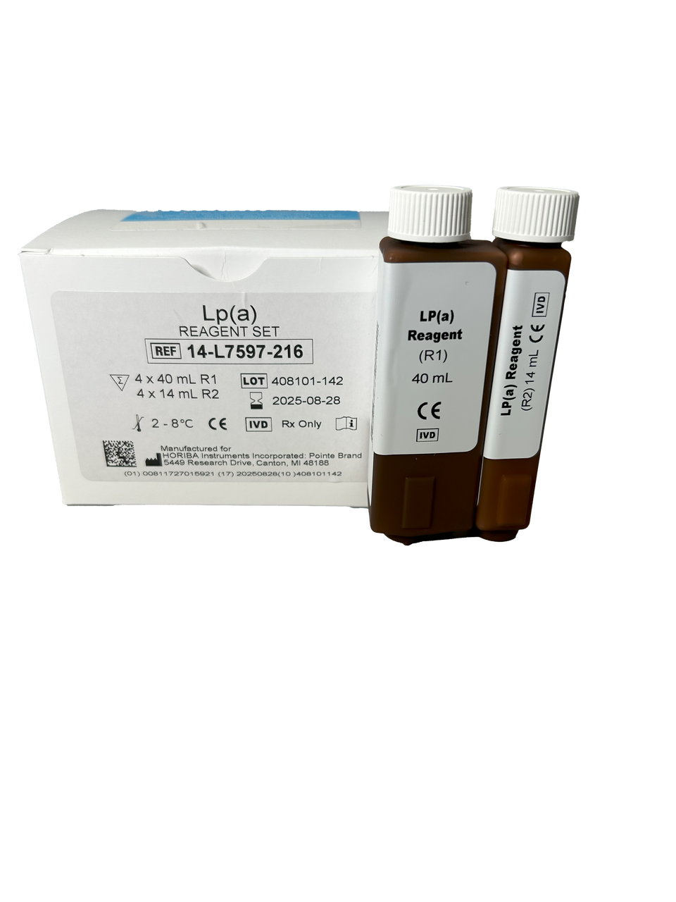 Lp(a) Reagent Set 14-L7597-216, R1: 4 x 40 mL, R2: 4 x 14 mL ...
