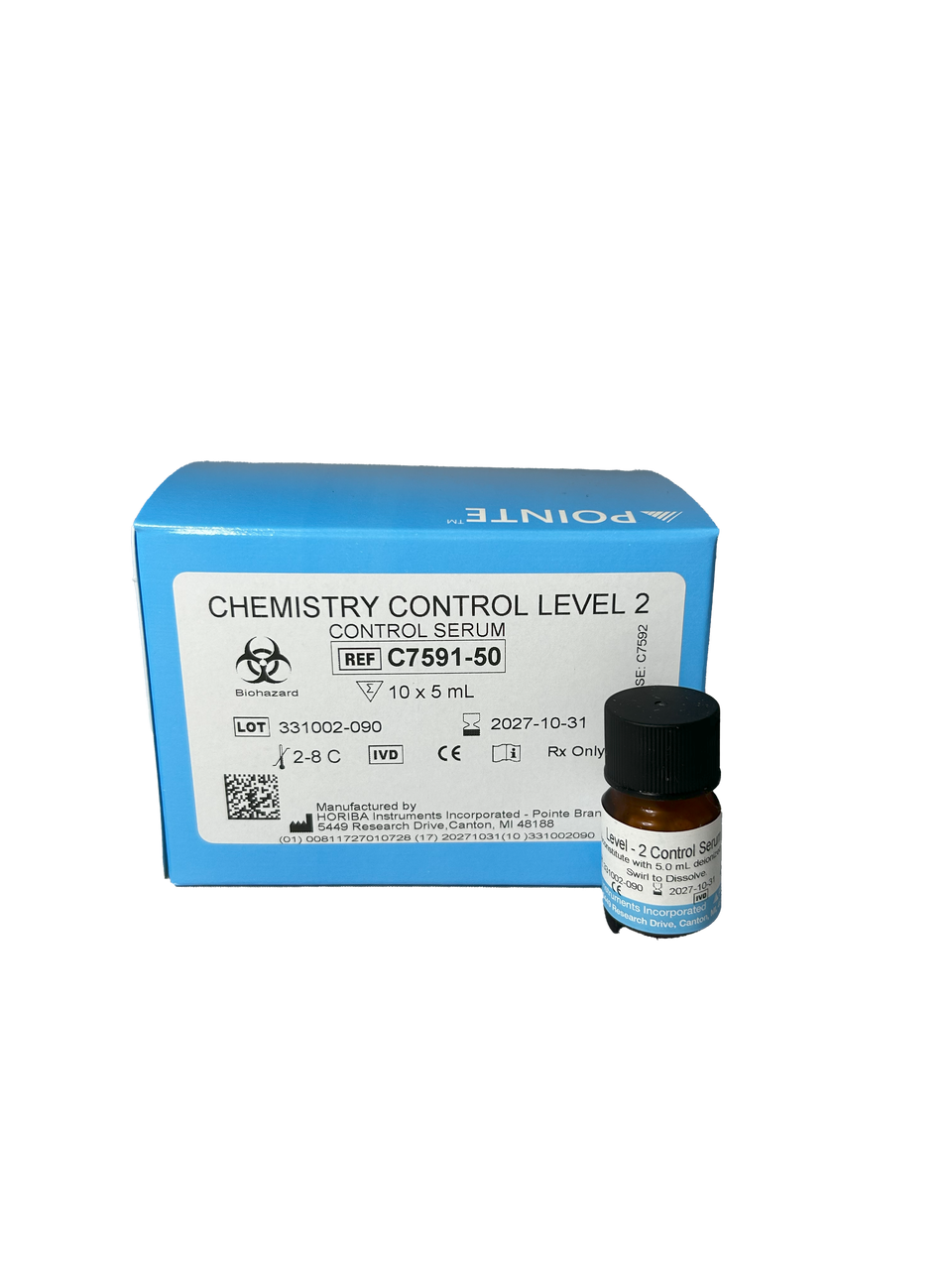 Chemistry Control LII Control Serum C7591-50, 10 x 5 mL (5390012530 ...