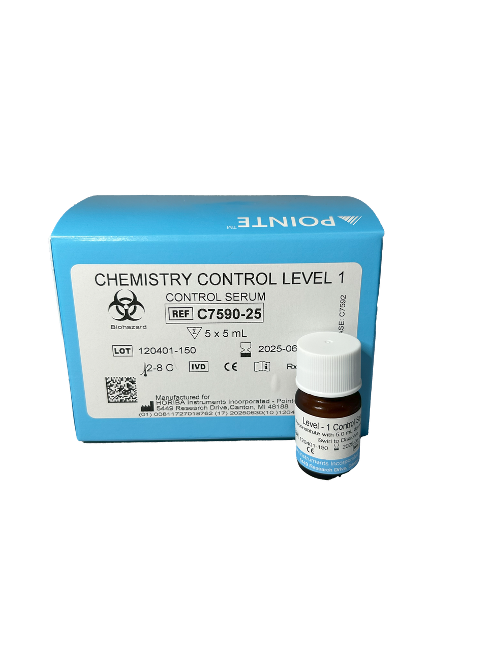 Chemistry Control (Level 1) C7590-25, 5 x 5 mL (5390015619) | HORIBA ...